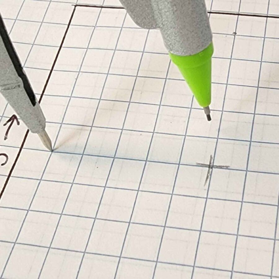 Drawing A Scale Track Plan-How To Use A Compass – The Model Railroad ...